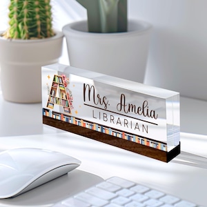 Custom Teacher Desk Name Plate, Teacher Acrylic Block, Teacher ...