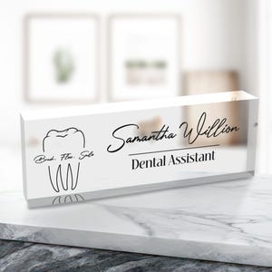 Personalized Dental Name Plate,dentist Medical Physician Office Desk ...