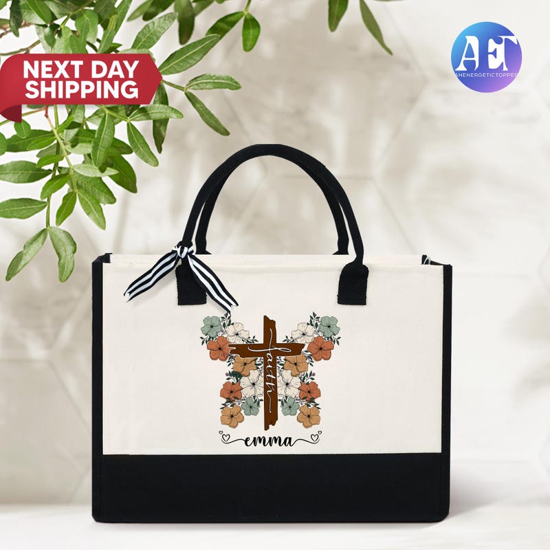 Personalized Tote Bag Bible - Etsy