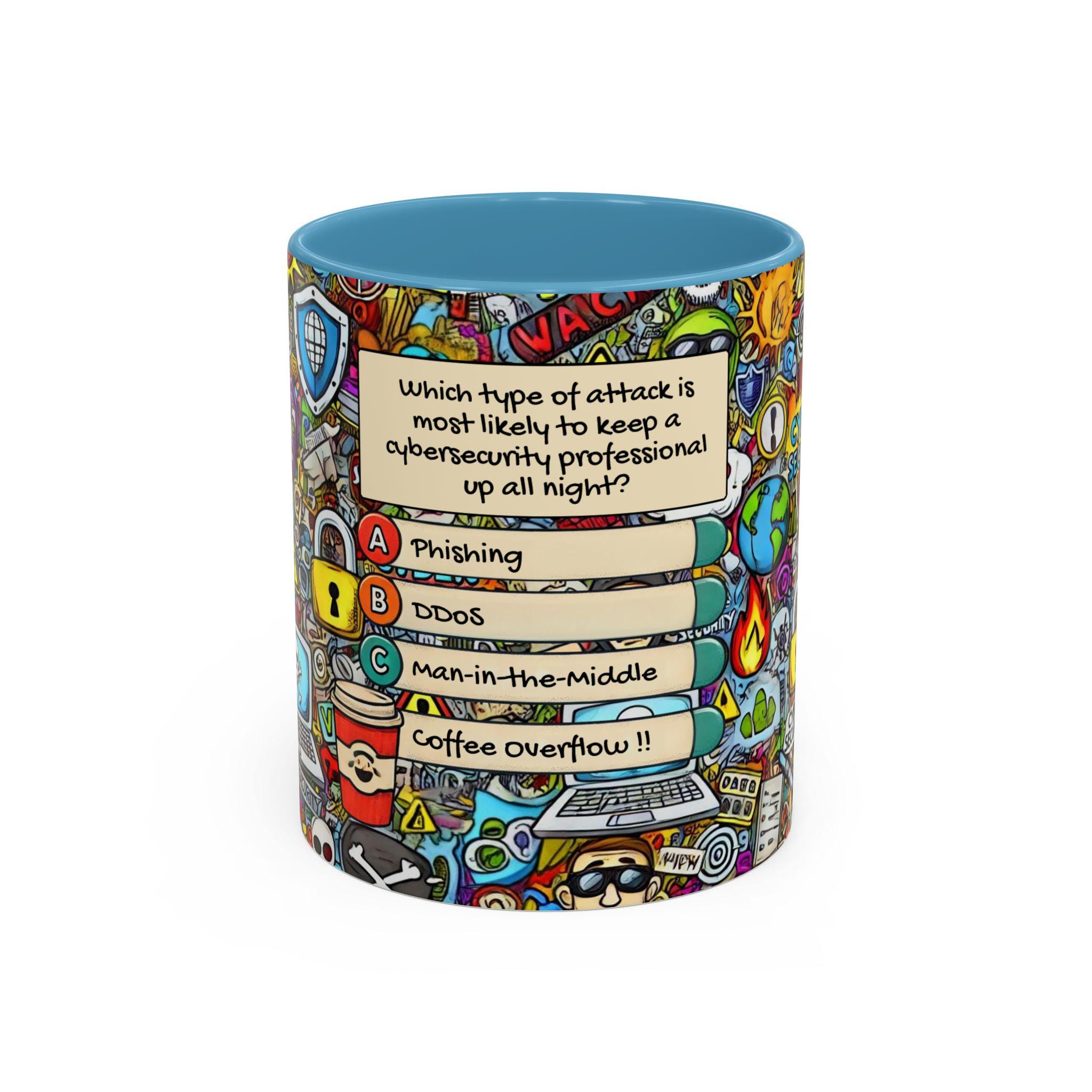 Funny Cyber Security Caffeine Meme Accent Coffee Mug 11, 15oz - Etsy
