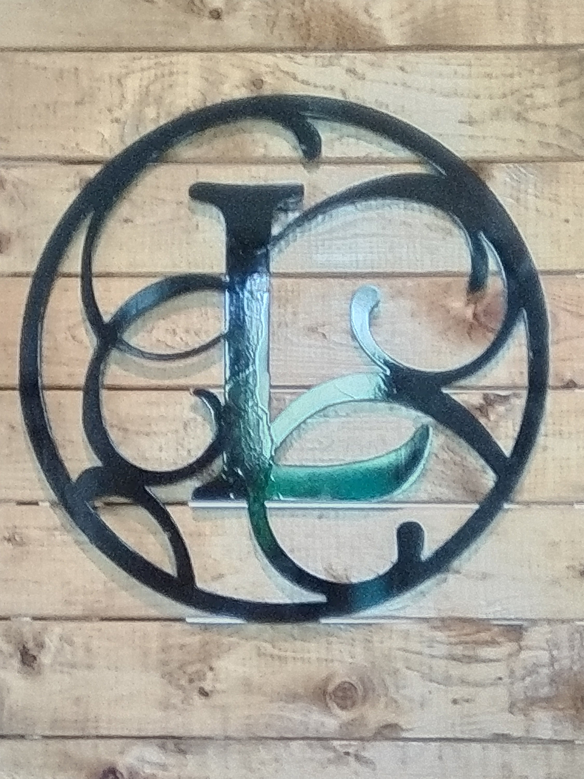 Personalized Letter Monogram Metal Wall Art. Indoor or Outdoor ...