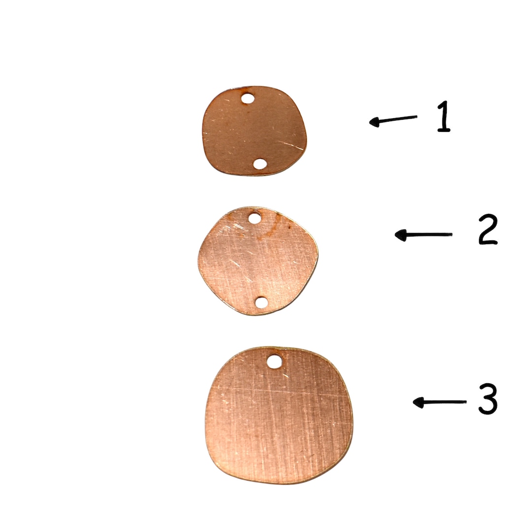 Copper Blanks - 782# New - Abstract Copper Blank , Stamped Enamel ...
