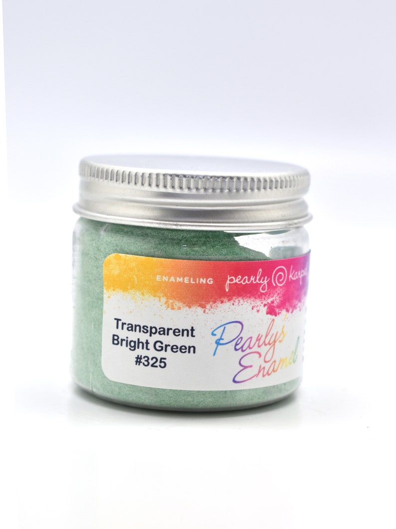 Pearly's Enamel Powder No. 325 Transparent Bright Green - Etsy
