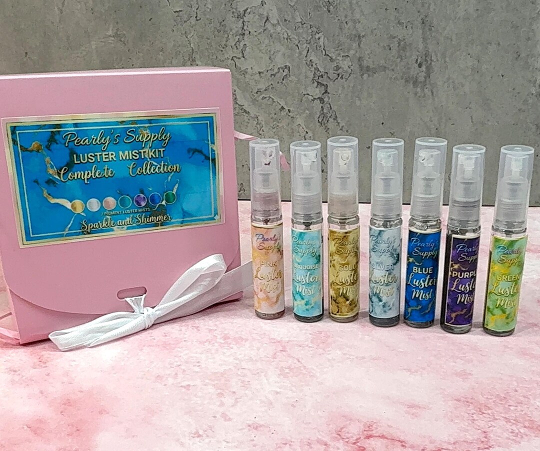 Luster Mist Enamel Kit – 7 Spray Colors for Metallic Effects on Enamel ...