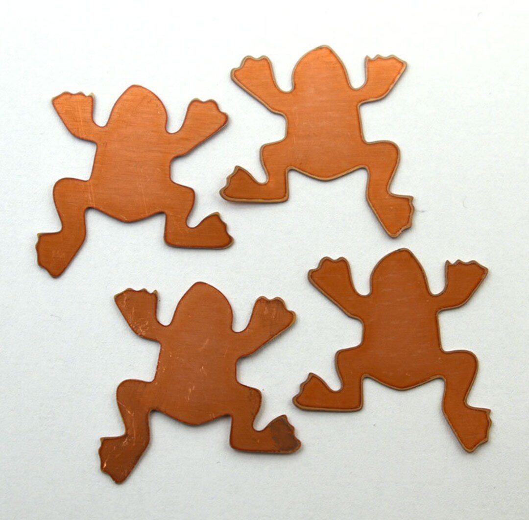 Copper Blanks - 115# Frog Copper Blank , Stamped Enamel , Solid Copper ...