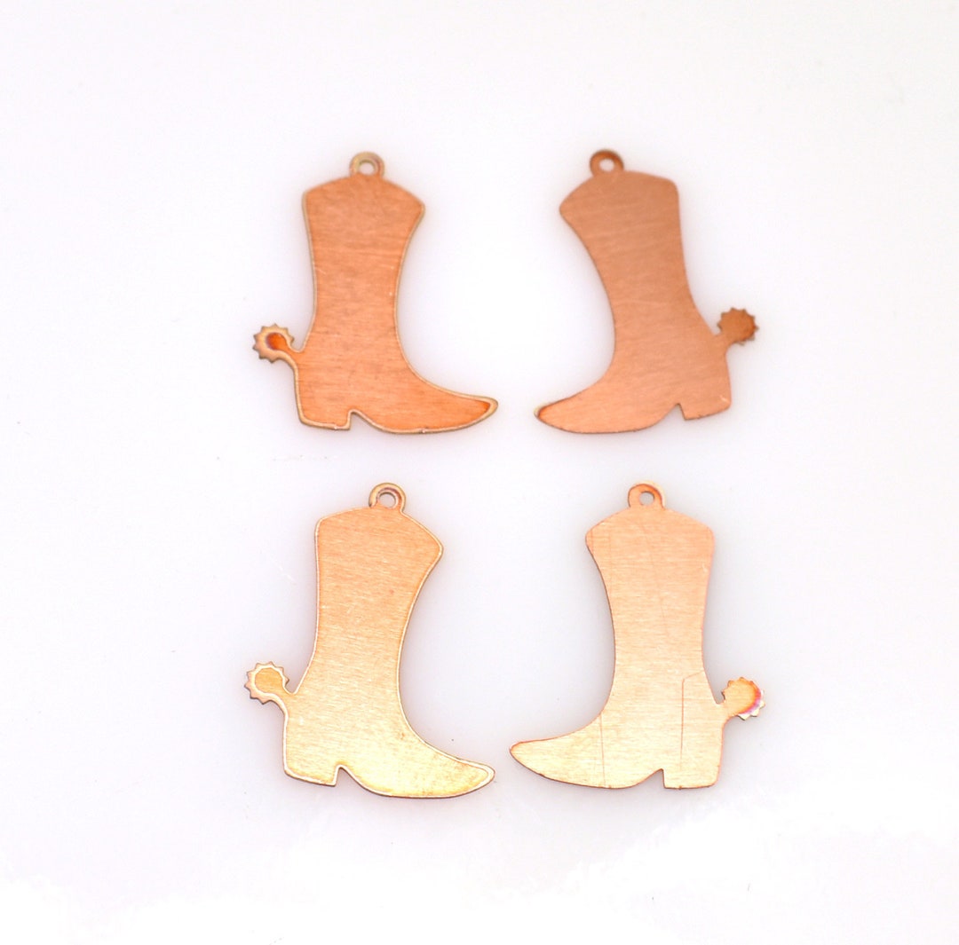 Copper Blanks - 375# Cowboy Boots Copper Blank 24 Gauge, Solid - Etsy