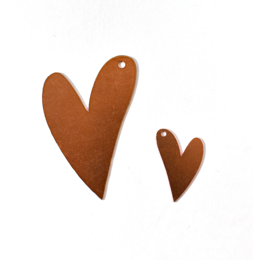 Copper Blanks - 12# Heart Copper Blank - 24 Gauge, Solid - Etsy