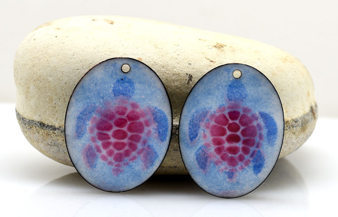 Enameled Copper, Turtle Enameled Jewelry, Jewelry Making, Copper ...