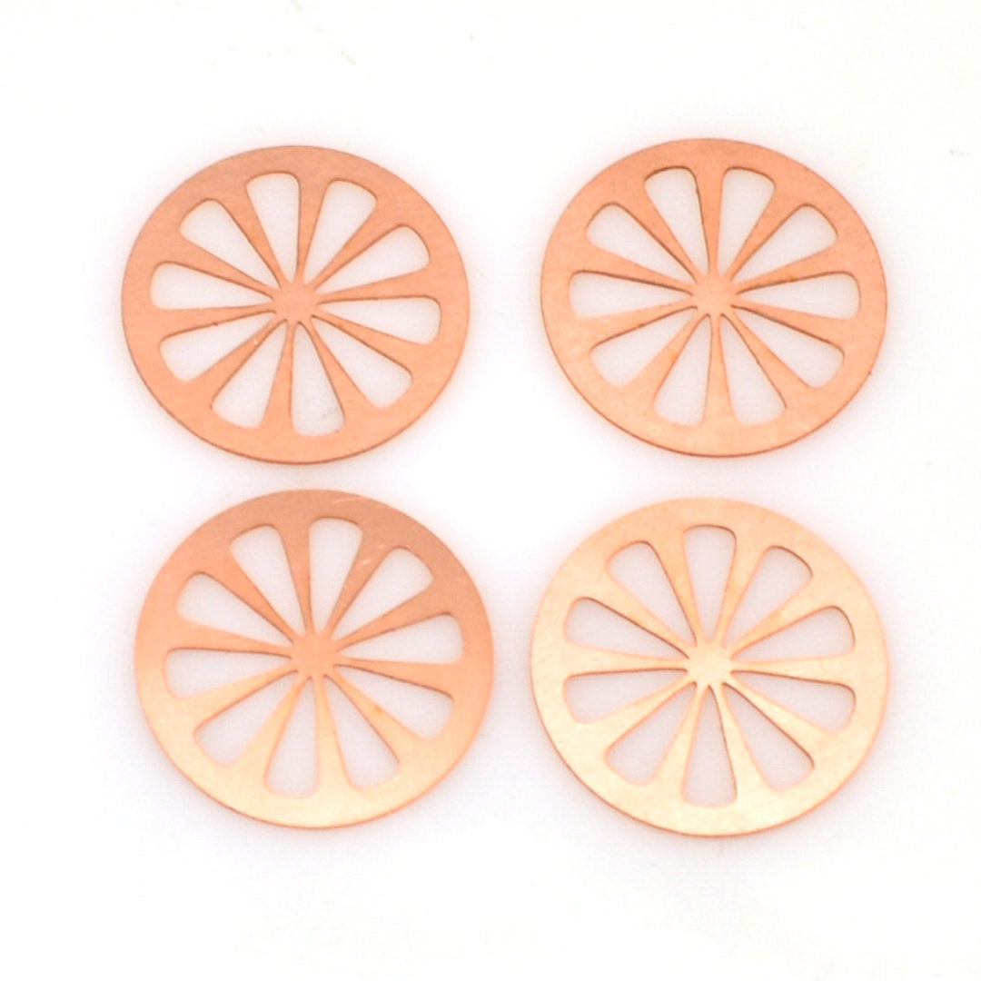 Copper 556 Citrus Fruit Slice Copper Blank 24 Gauge, Raw Solid - Etsy