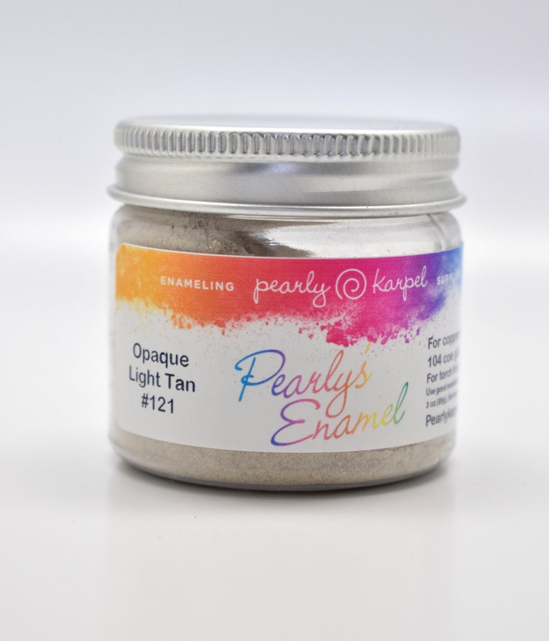 Pearly's Enamel Powder No. 121 Opaque Light Tan 3oz. (85gr.) Great for ...