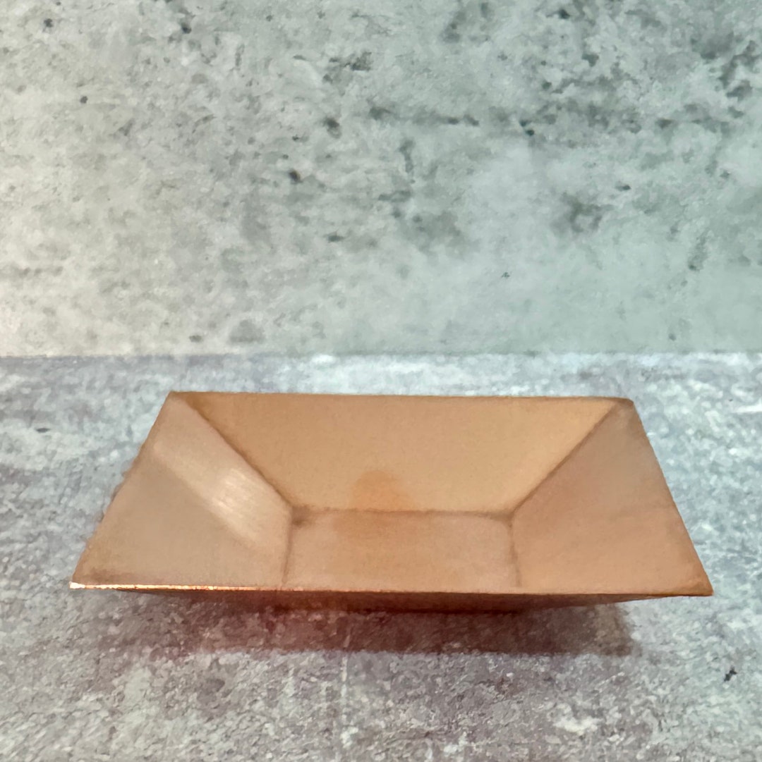 Copper Blanks Solid Square Bowl #2- Raw Copper, Size 76mm Diameter\3 ...