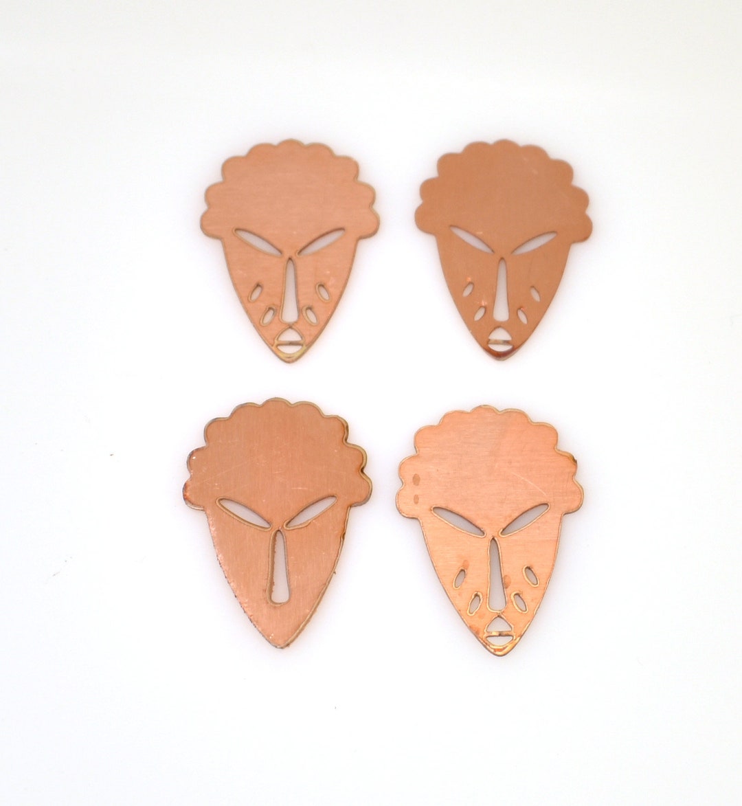 Copper Blanks - 335# New African Masks Copper Blank , Stamped Enamel ...