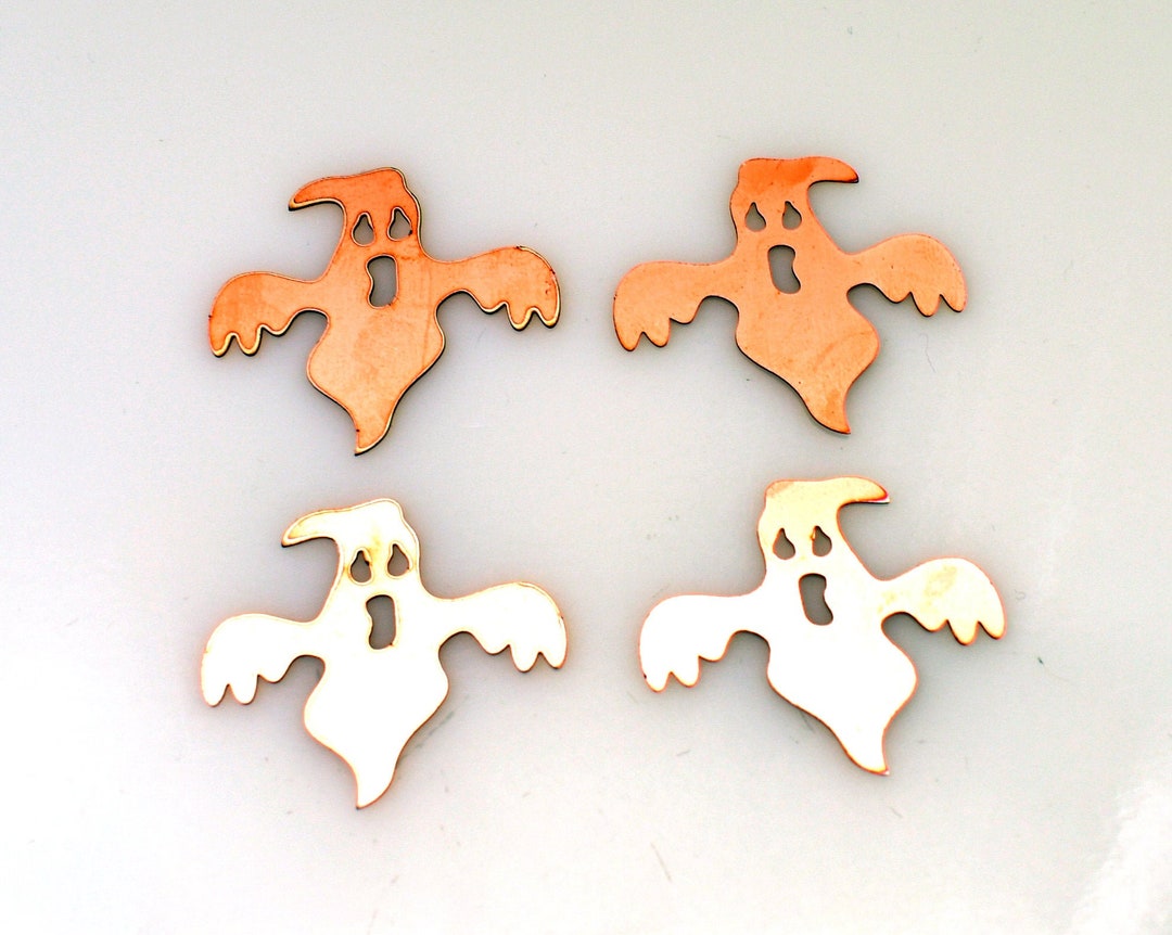 399# Ghost Copper Blank, Halloween, Stamped Enamel , Solid Copper ...