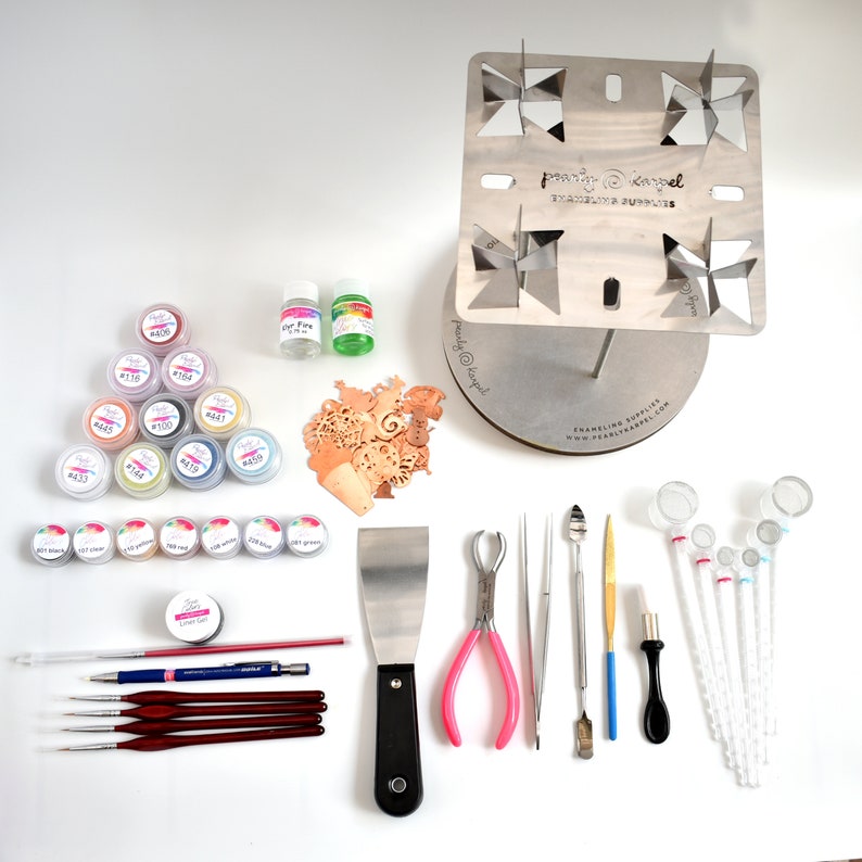 Enameling Supplies the Pro Enamel Kit for Beginner With a Bag - Fulfill ...