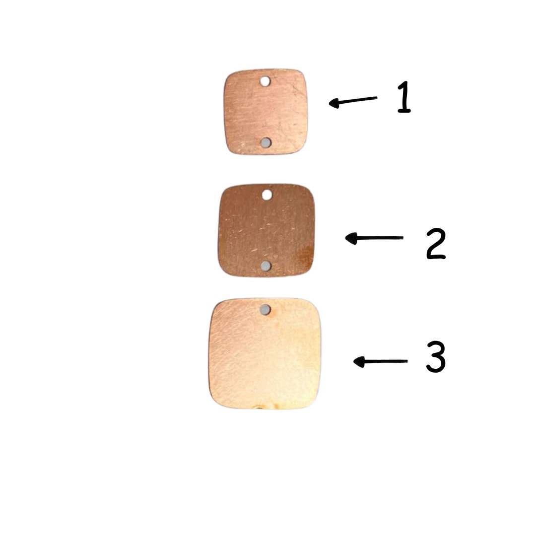 Copper Blanks - 783# New - Abstract Copper Blank , Stamped Enamel ...