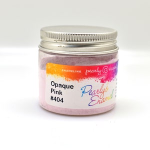 Pearly's Enamel Powder No. 404 Opaque Lead Free Pink 3oz. (85gr.) Great ...