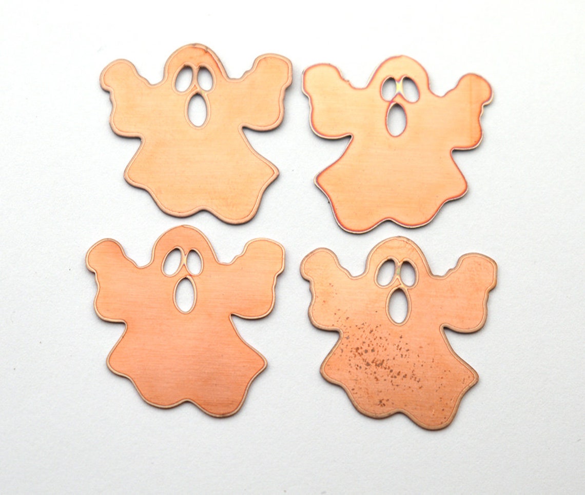 90 Ghost Copper Blank Stamped Enamel Solid Copper Enamel - Etsy
