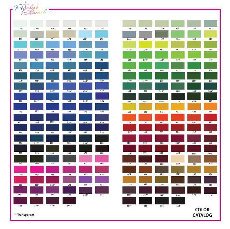 200 Pearly's Enamel Powder Samples Opaque and Transparent - Etsy