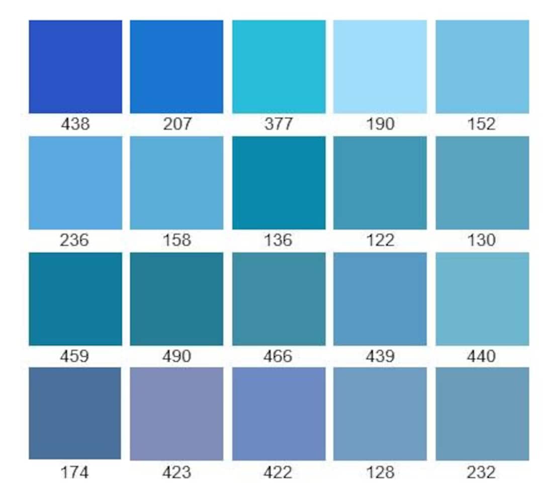 Pearly's Enamel Powder Blue & Turquoise Collection 3oz. (85gr.) Great ...