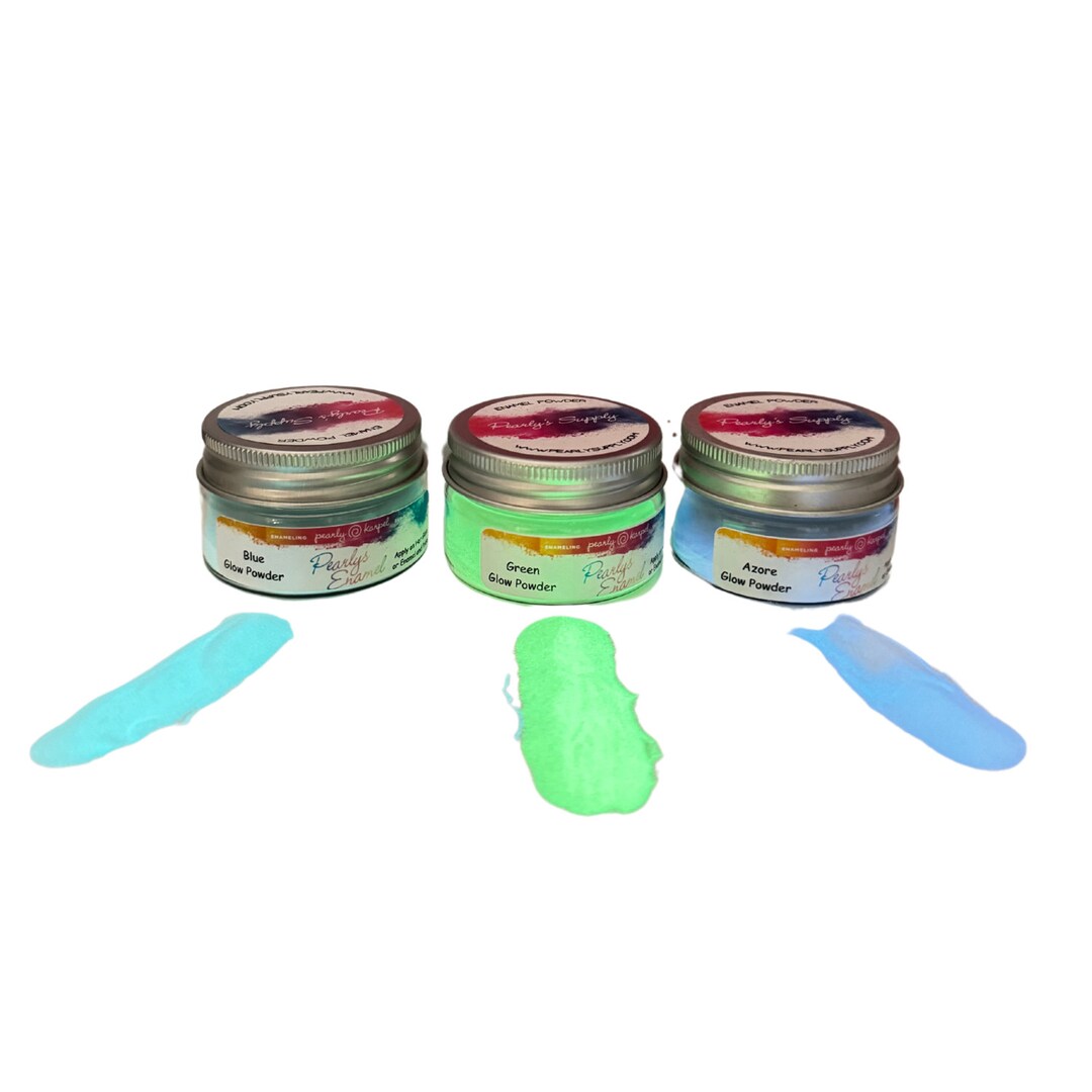 Green Blue Azore Glow Powders, 28g - 1 Oz, Luminescent Pigments, DIY ...