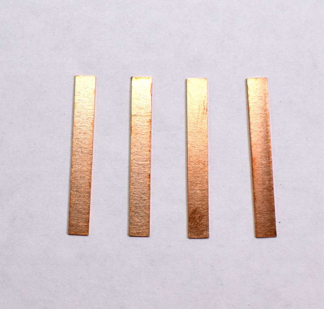 Raw Copper Rectangle Blanks: Hand Stamping Enamel Jewelry Supplies ...