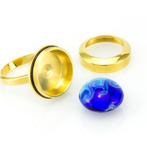 Interchangeable Ring,diy Stainless Steel Bead Holder, Ring Bead ...