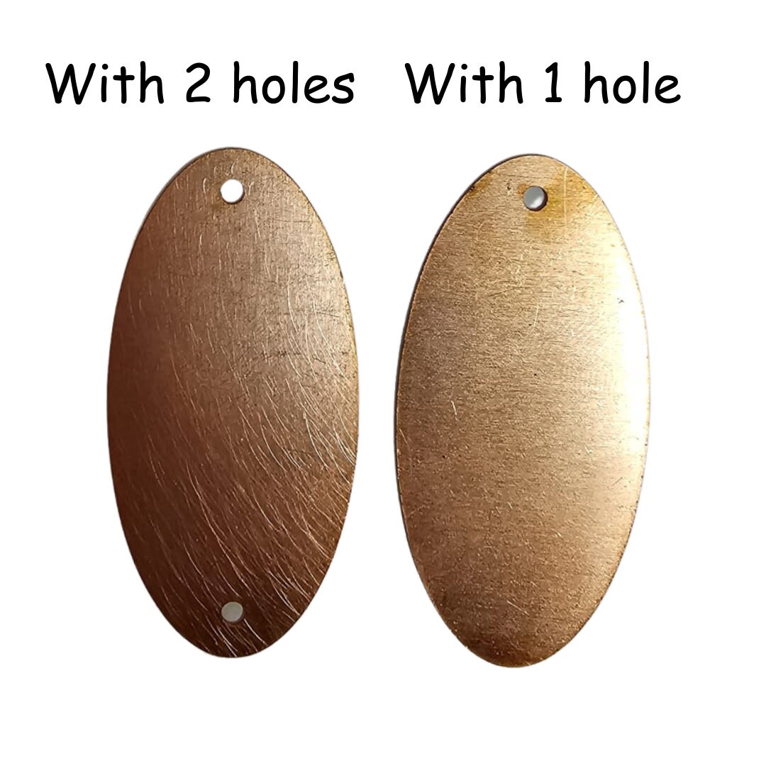 Copper Blanks - 06# Elliptic Copper Blank ,stamped Solid Copper, Round ...