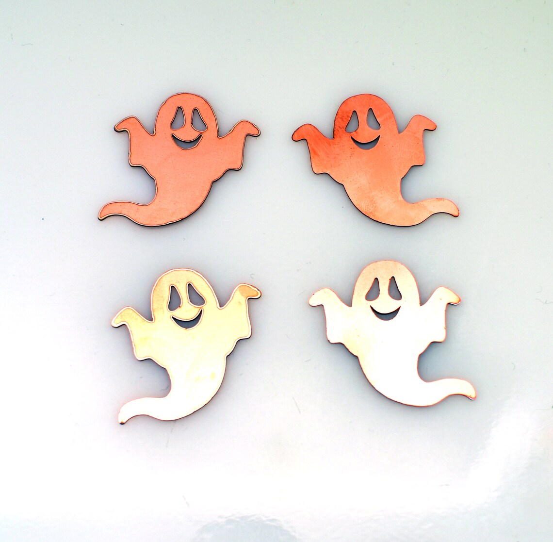 400 Ghost Copper Blank Halloween Stamped Enamel Solid - Etsy