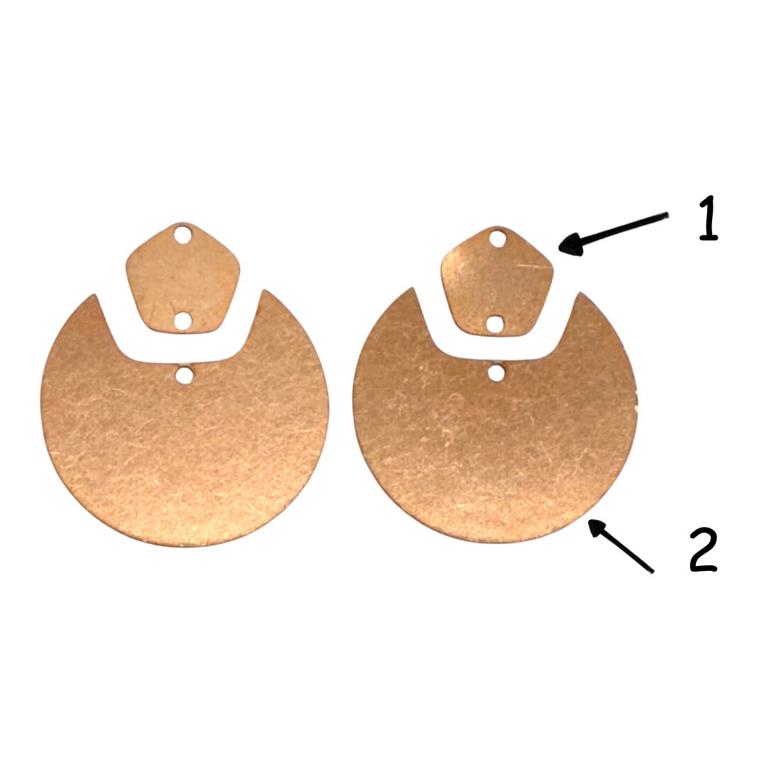 Copper Blanks - 902# New - Abstract Copper Blank , Stamped Enamel ...