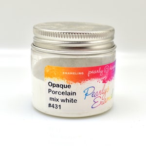 Pearly's Enamel Powder No. 431 Opaque Porcelain Mix White 3oz. (85gr ...