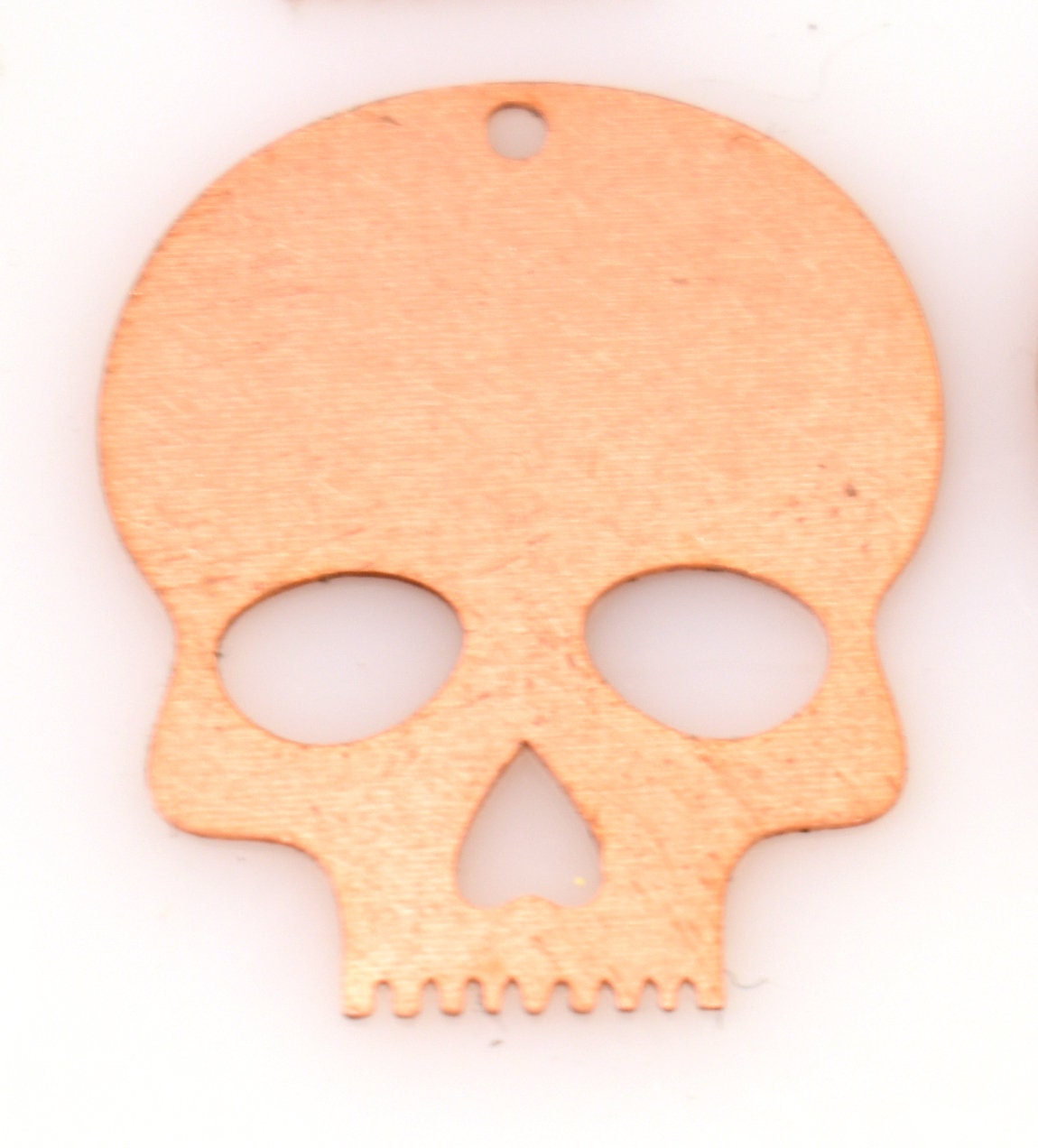 Copper Blanks - 587# Halloween Skull Copper Blank - 24 Gauge, Raw Solid ...