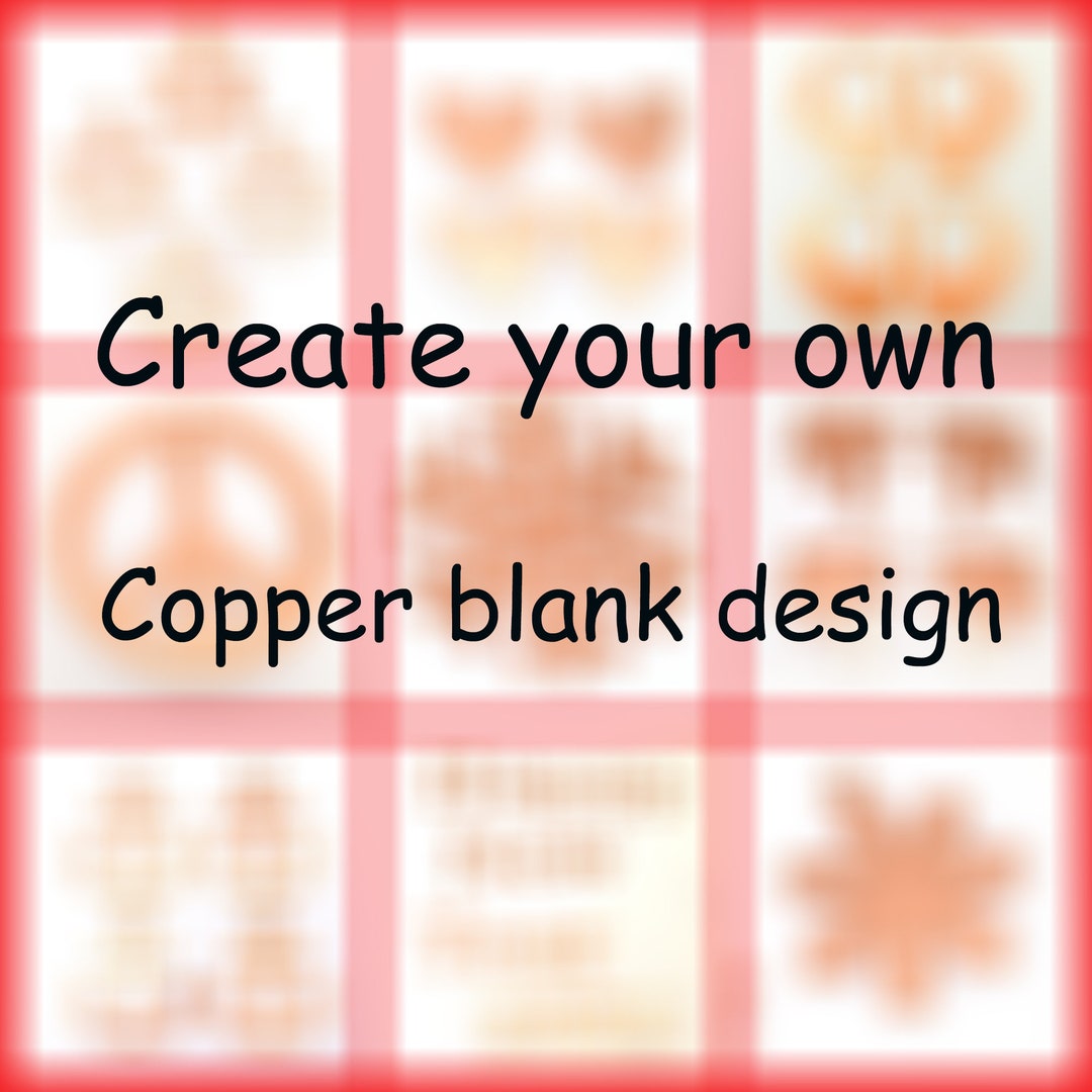 Copper Blanks - Custom Your Shape, Solid Copper, Round Stamping Blank ...