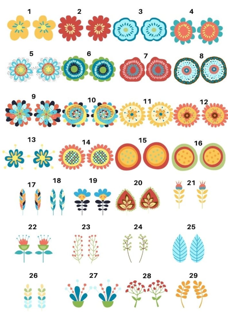 Decals Boho Ceramic Decals Enamel Decal Fusible Decal - Etsy