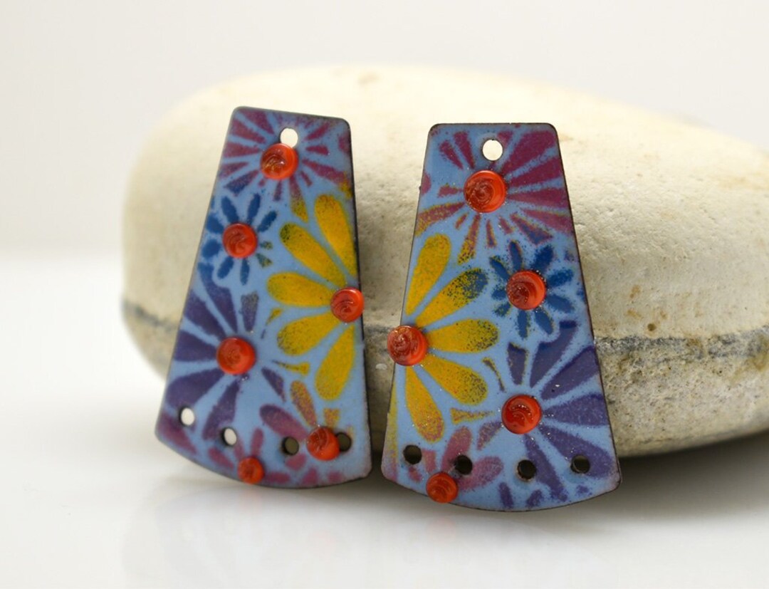 Enameled Copper, Enameled Copper Jewelry - Etsy