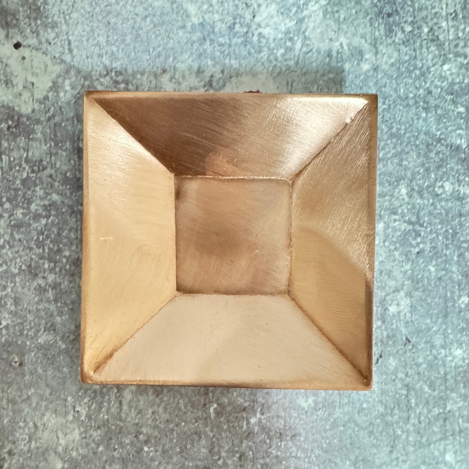 Copper Blanks Solid Square Bowl #2- Raw Copper, Size 76mm Diameter\3 ...