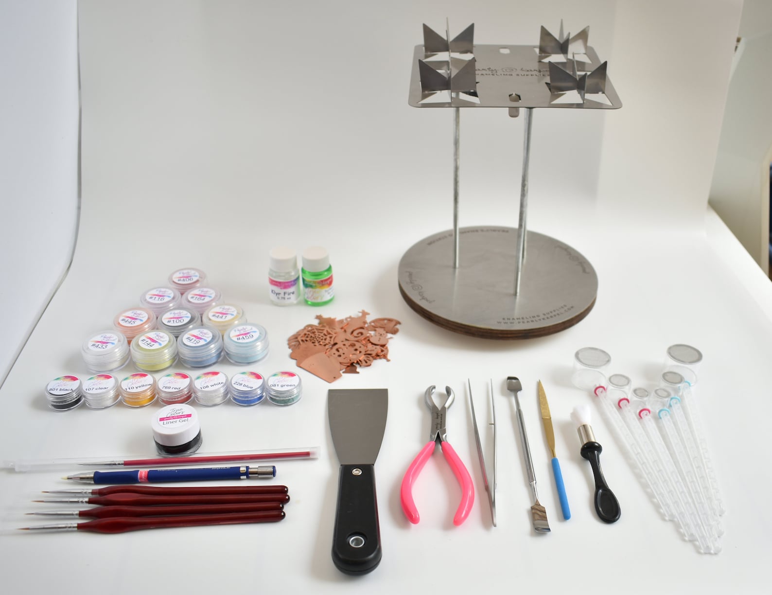 Deluxe Beginner's Enameling Kit for Torch Firing, Enamel for Kiln Torch ...