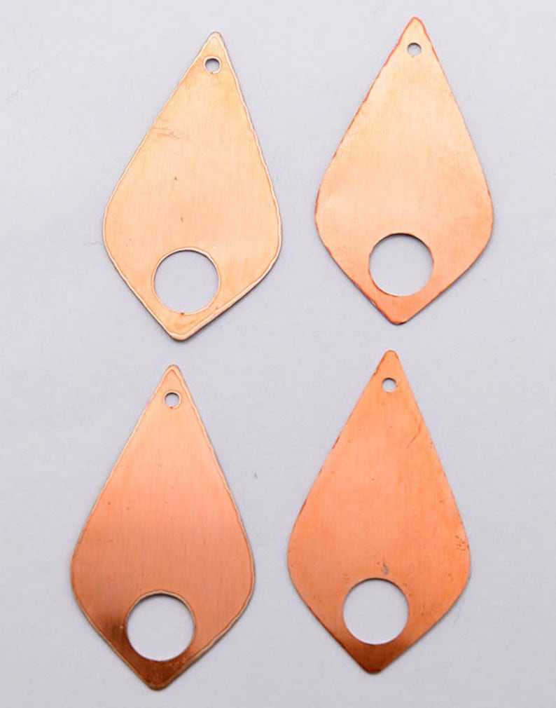 05 Drop Copper Blank Stamped Enamel Solid Copper Disc - Etsy