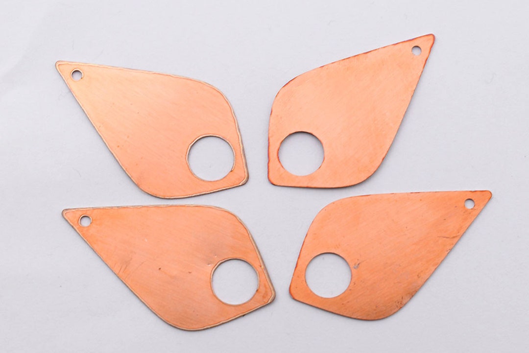 05 Drop Copper Blank Stamped Enamel Solid Copper Disc - Etsy