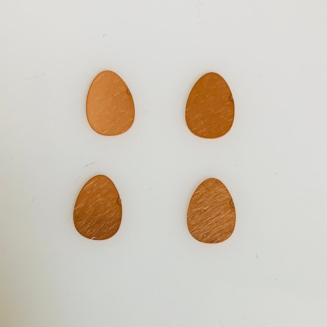 Copper - 126i - 20pcs - Egg Copper Blank , Stamped Enamel , Solid ...