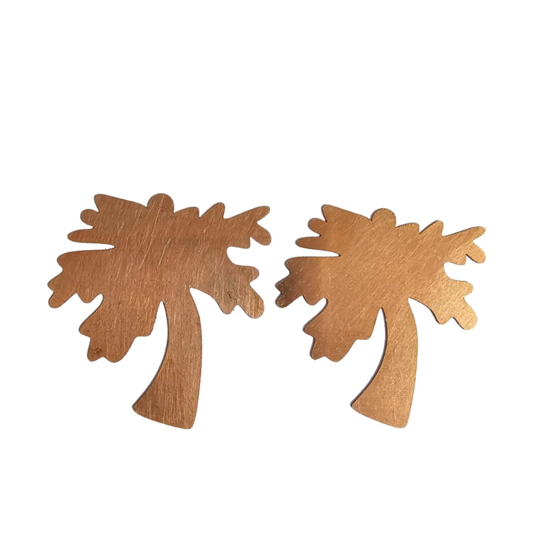 Copper Blanks - 346# Palm Tree Copper Blank - 24 Gauge, Solid - Etsy