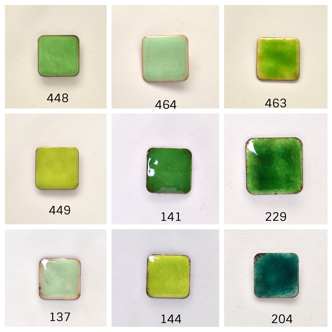 Pearly's Enamel Powder Greens 3oz. (85gr.) Great for Torch/kiln ...