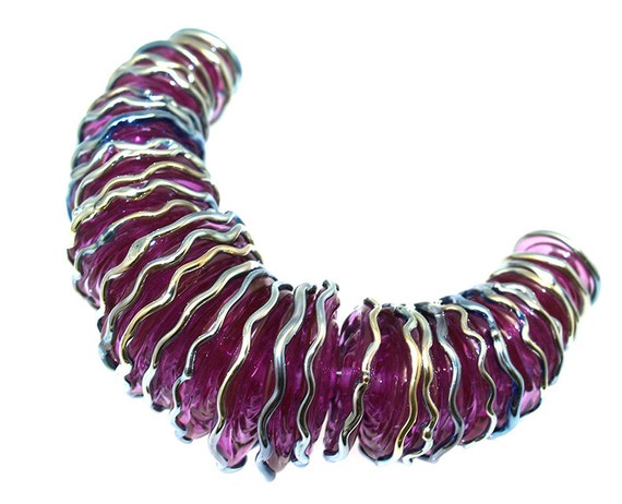 Lampwork Beads Rosa Scheibe Lampwork Perlen Glasperlen Lampwork Beads sra handgemachte Lampwork Glasperlen MTO Schmuckzubehor Etsy