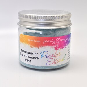 Pearly's Enamel Powder No. 241 Transparent Dark Peacock 3oz. (85gr ...