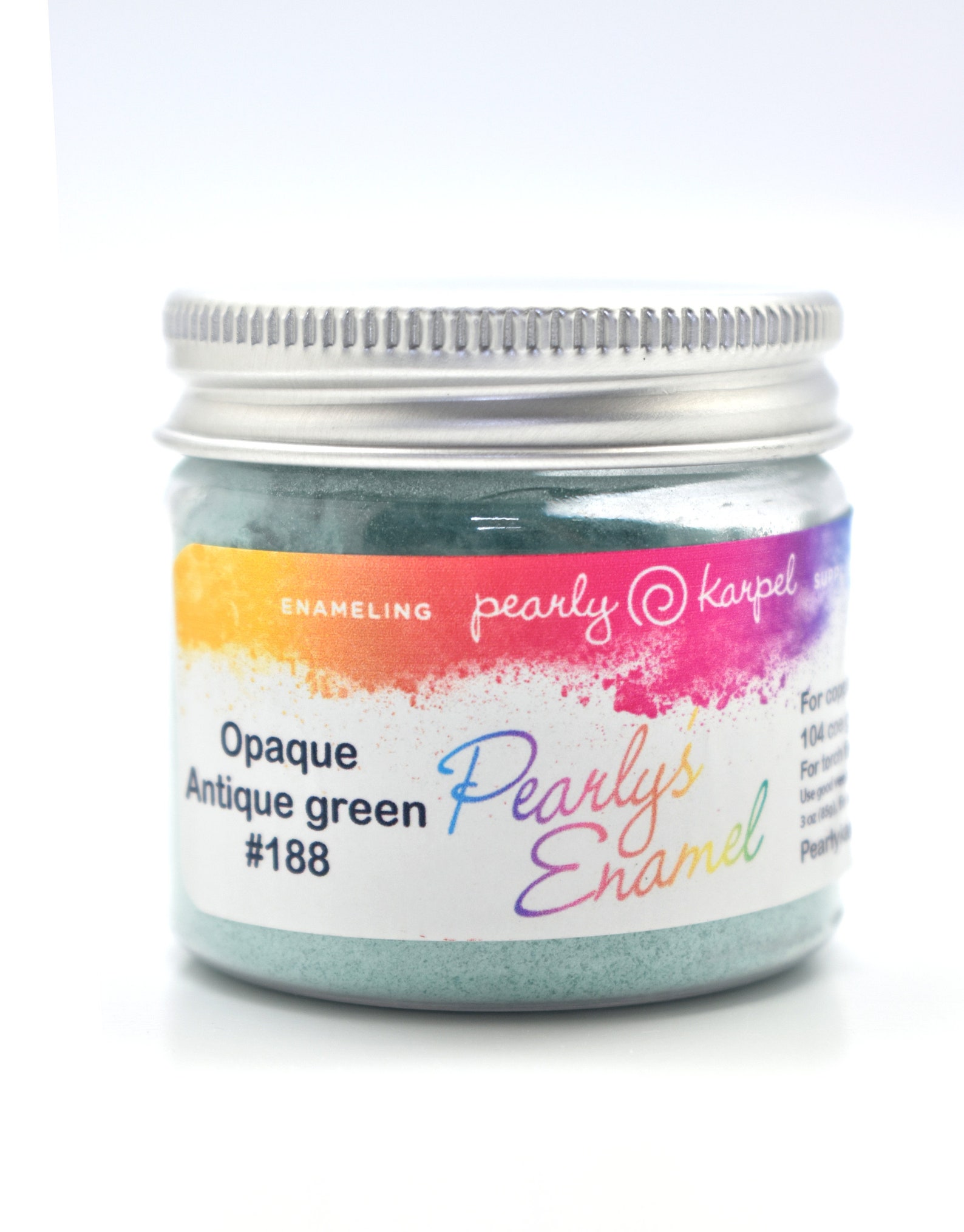 Pearly's Enamel Powder No. 188 Opaque Antique Green 3oz. | Etsy