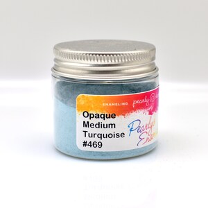 Pearly's Enamel Powder No. 469 Opaque Medium Turquoise 3oz. (85gr ...