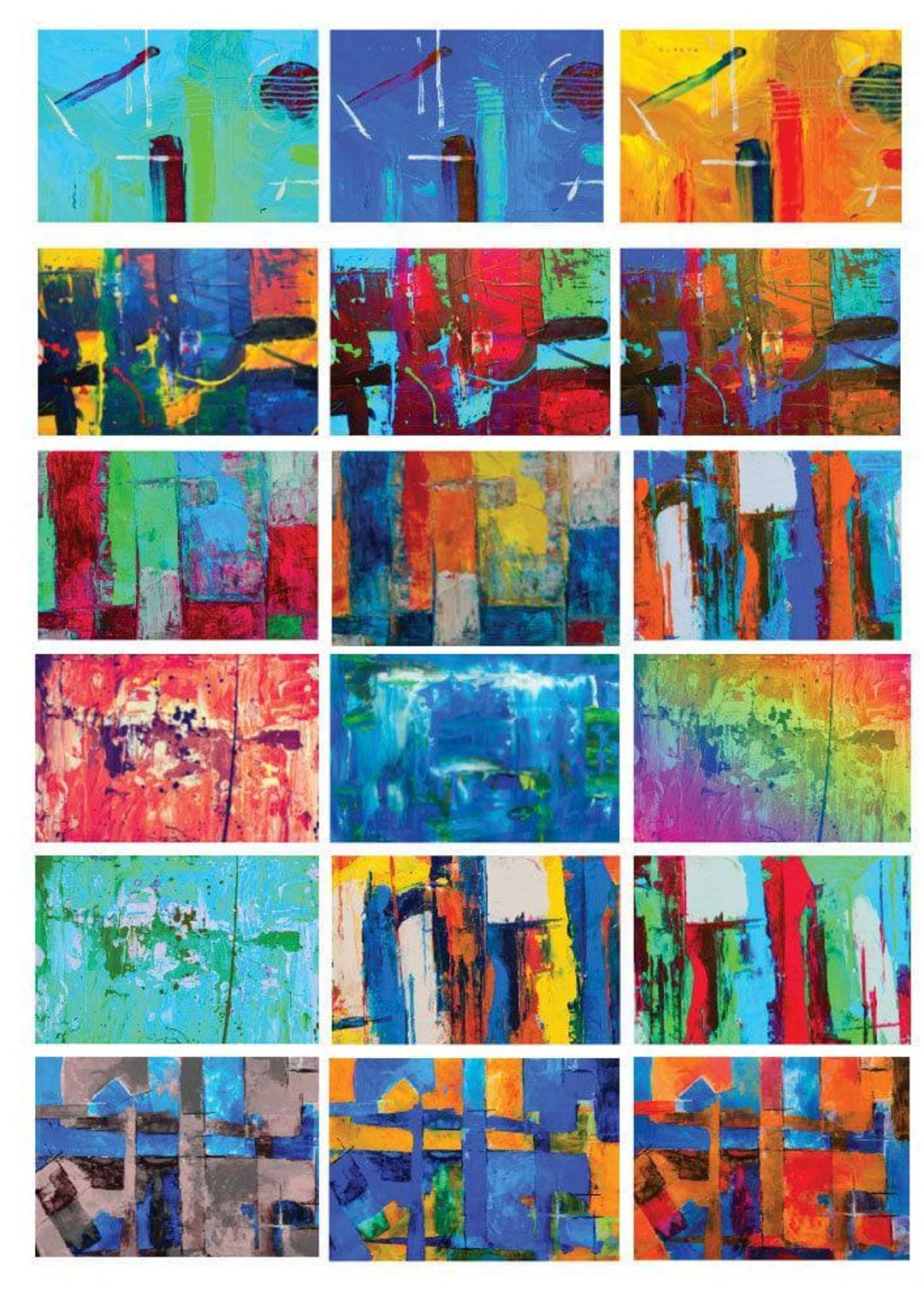 Overglaze Decals, Abstract Ceramic Decals - Enamel Decal - Fusible ...