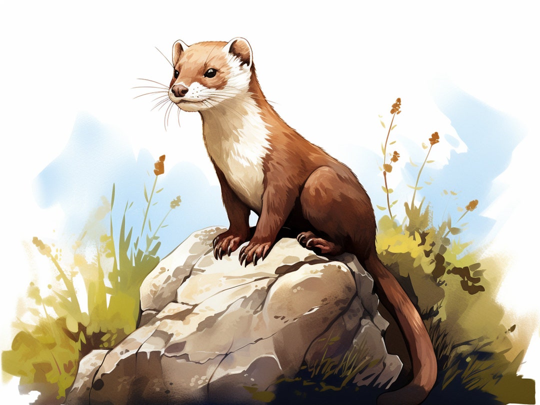 Elegant Mink Silhouette PNG Set - Etsy