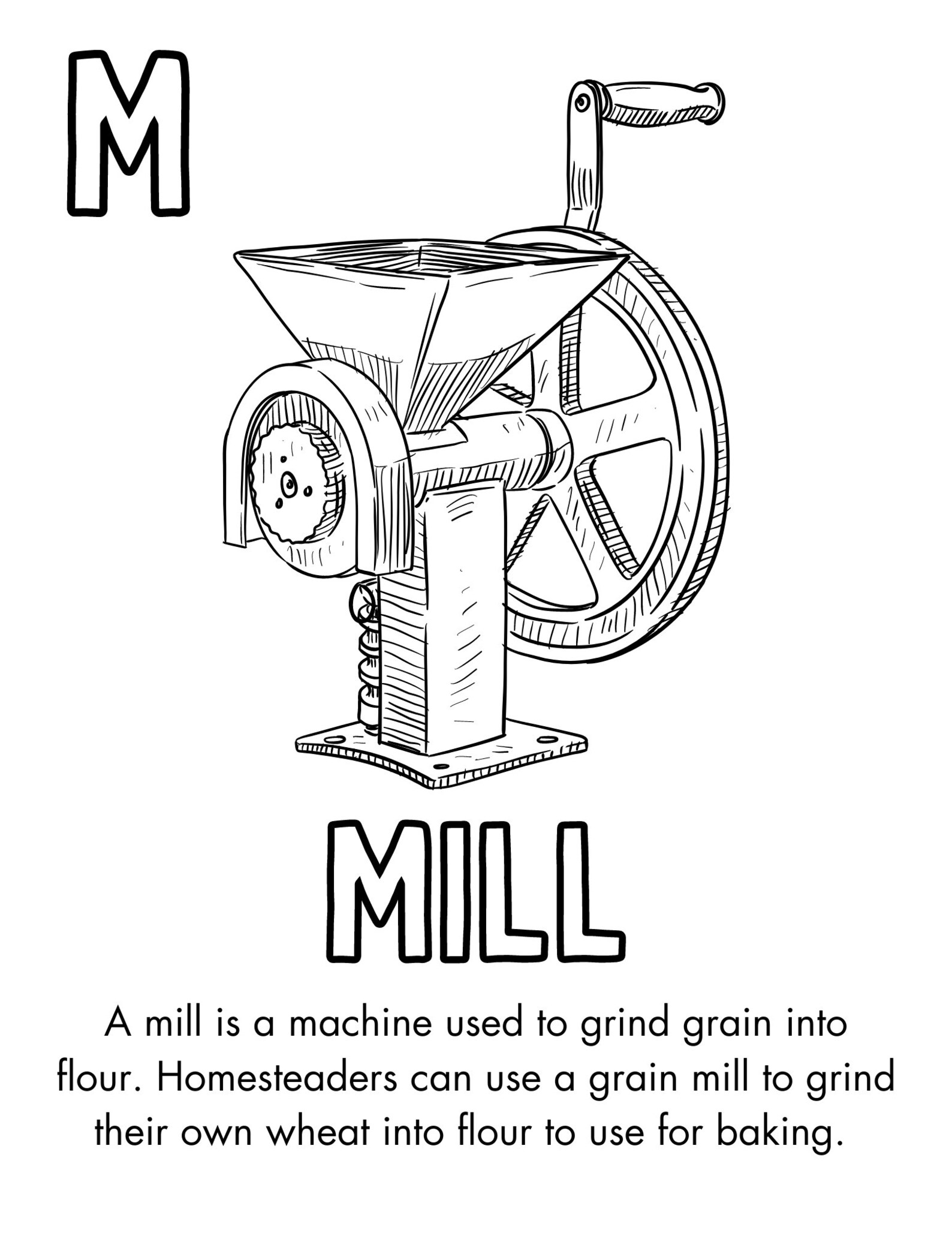 Homestead Coloring Book | Alphabet Coloring Pages | Preschool Coloring ...