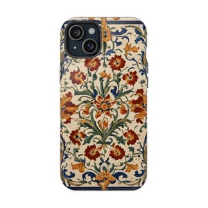 Earth-inspired Azulejos iPhone Tough Case With Mediterranean Tile ...