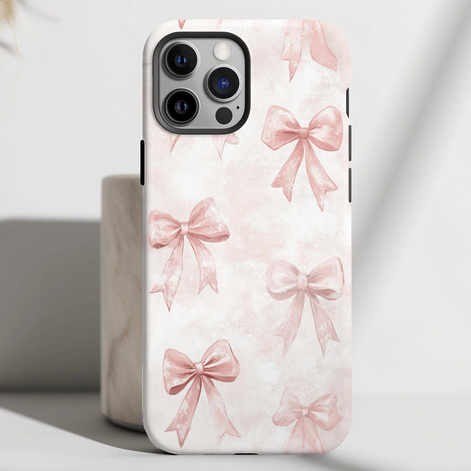 Phone Case, Vintage Bows, Coquette Pink Aesthetic, Trendy iPhone Case ...